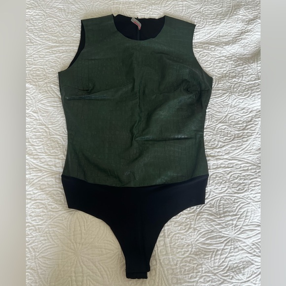 Commando | Tops | Commando Emerald Green Faux Leather Snake Print ...